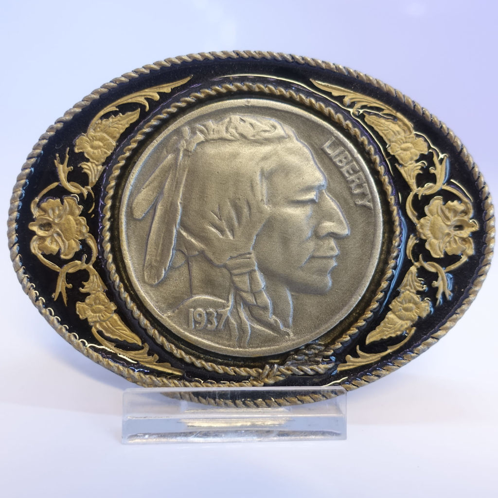 Indian coin buckle black/gold » Convoy Mail